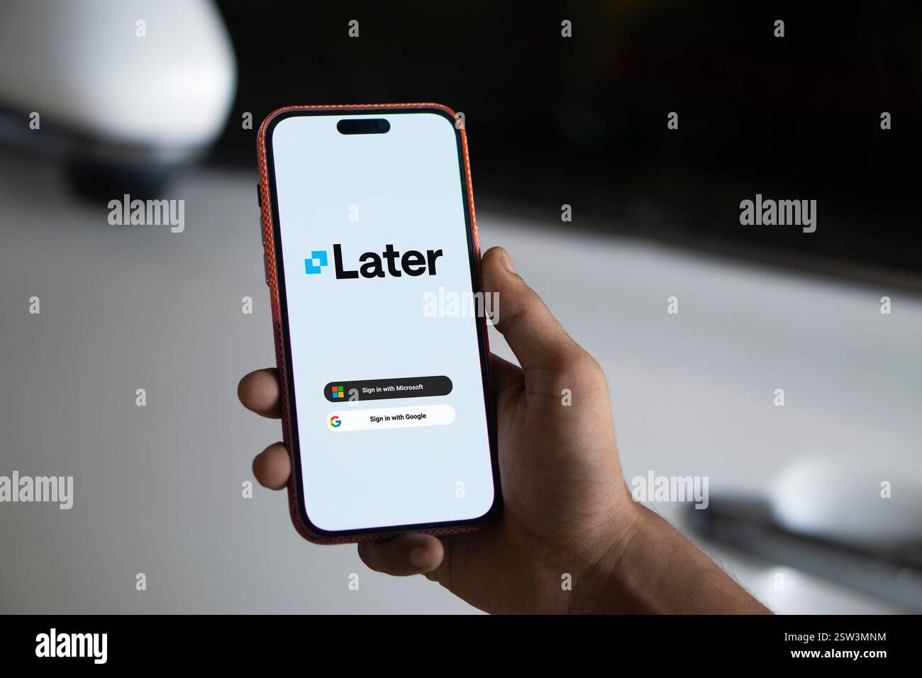 Dhaka, Bangladesh- 10 Sep 2024: Later logo is displayed on smartphone ...