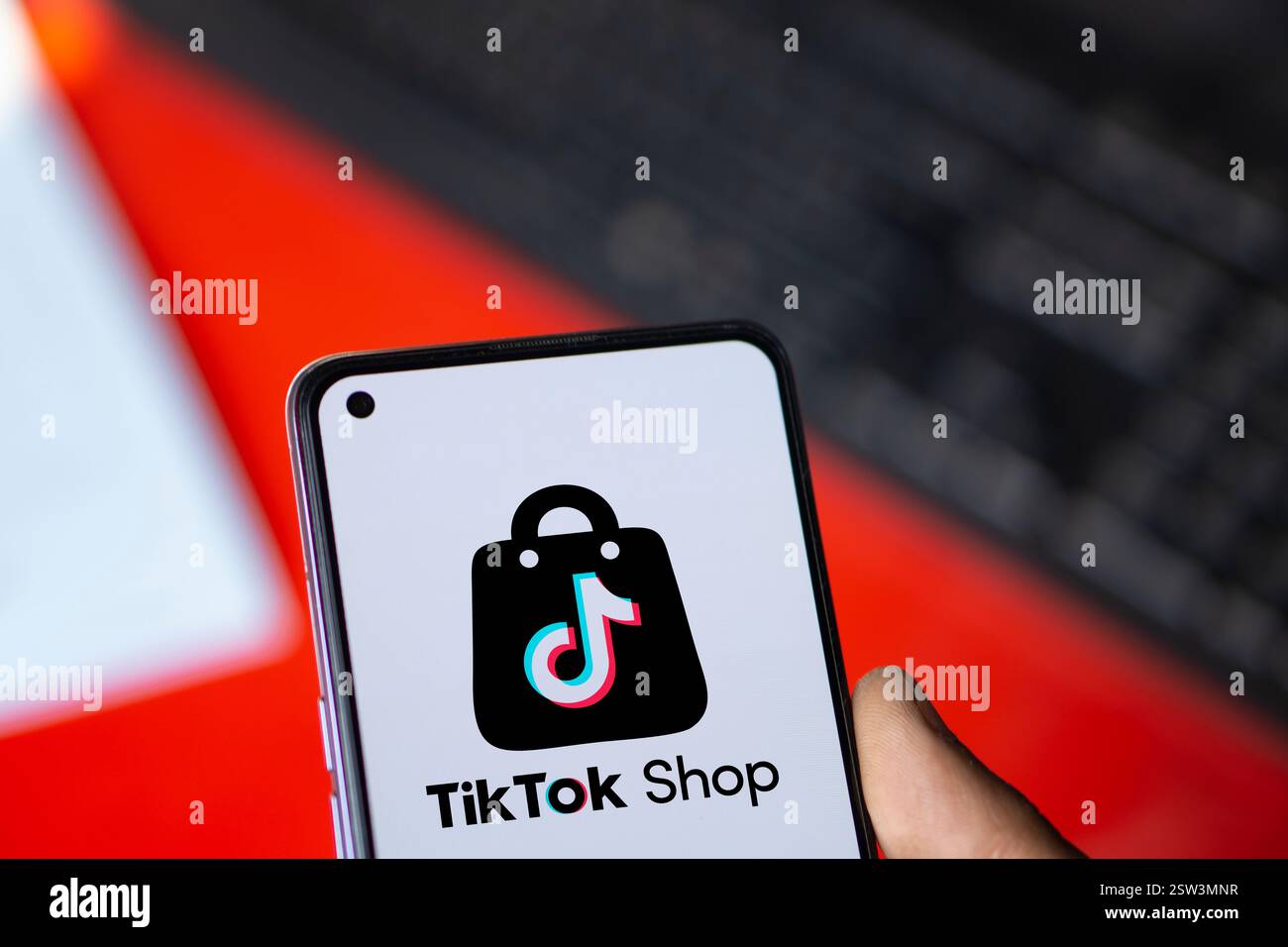 Dhaka, Bangladesh- 10 Sep 2024: Tiktok Shop logo is displayed on ...