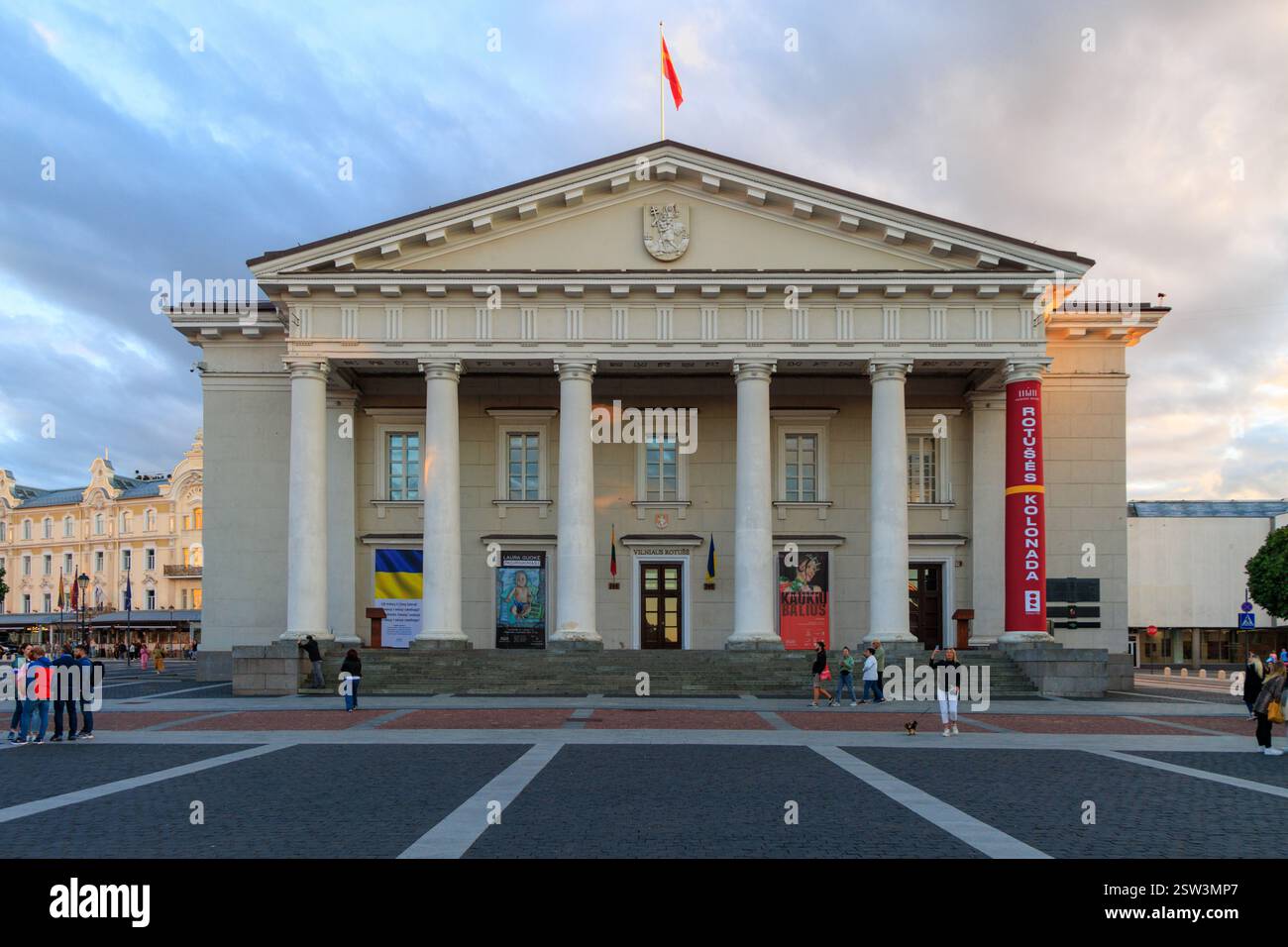 Vilnius. City Hall. The Town Hall in Vilnius is an architectural ...