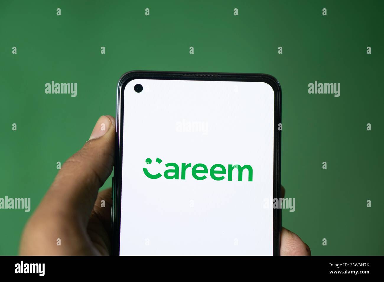 Dhaka, Bangladesh- 11 Sep2024: Careem logo is displayed on smartphone. Careem offers a wide ...