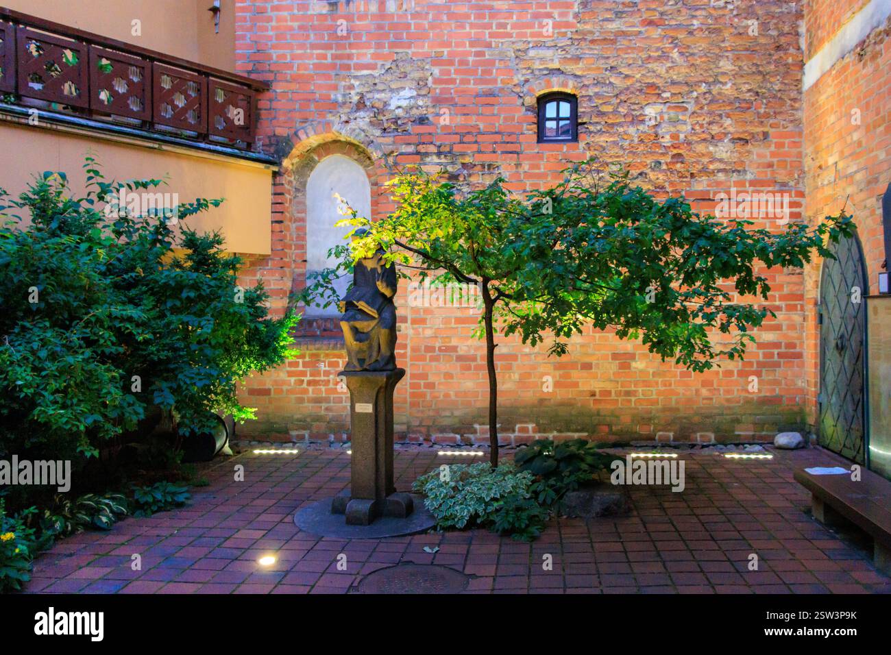 Vilnius. Sculpture by Vaclovas Krutinis "The Chronicler" 1973 Stock ...