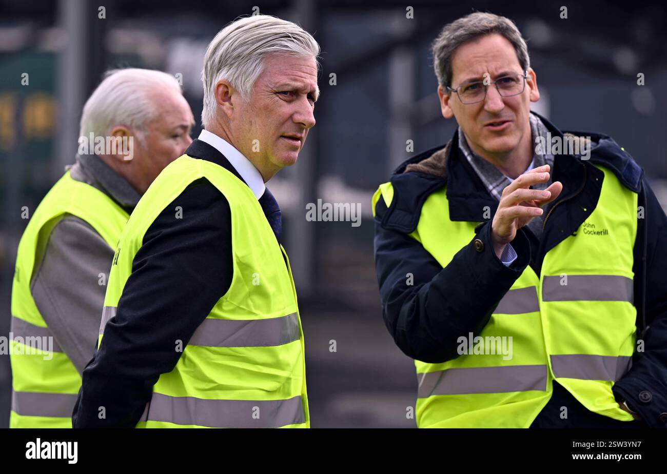 Seraing, Belgium. 20th Feb, 2025. King Philippe - Filip of Belgium and ...