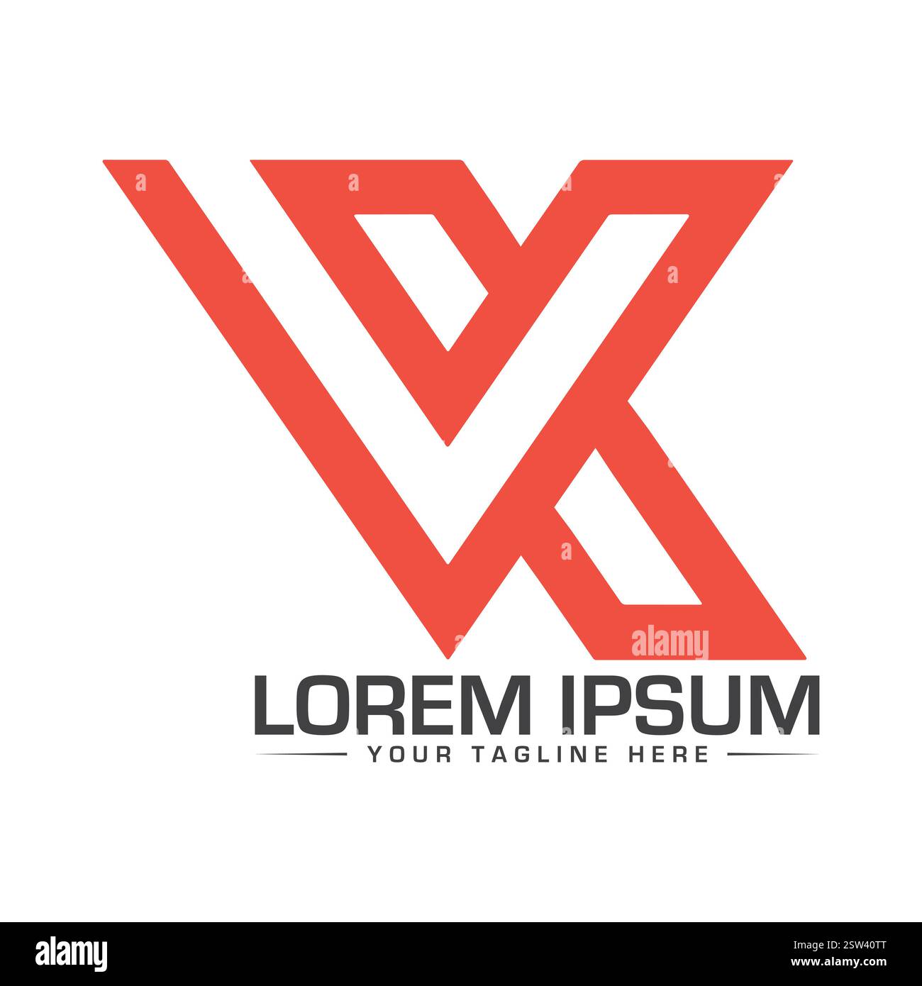 Vk letter logo design hi-res stock photography and images - Alamy