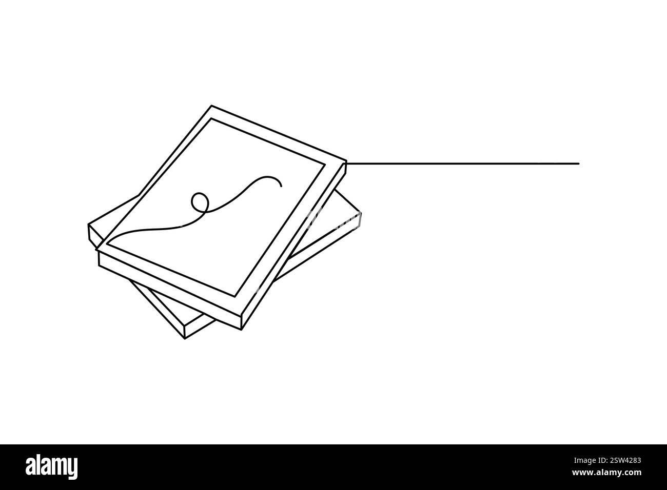 Book single-line art beautifully symbolizes the infinite journey of ...