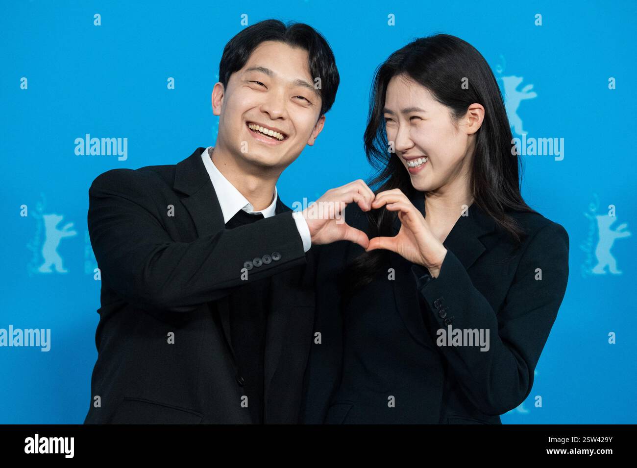 Berlin, Germany. 20th Feb, 2025. Ha Seong-guk and Kang Soyi attending ...