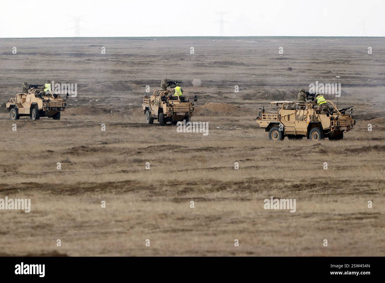 Galati, Romania. 19th Feb, 2025. NATO soldiers participate in NATO's ...