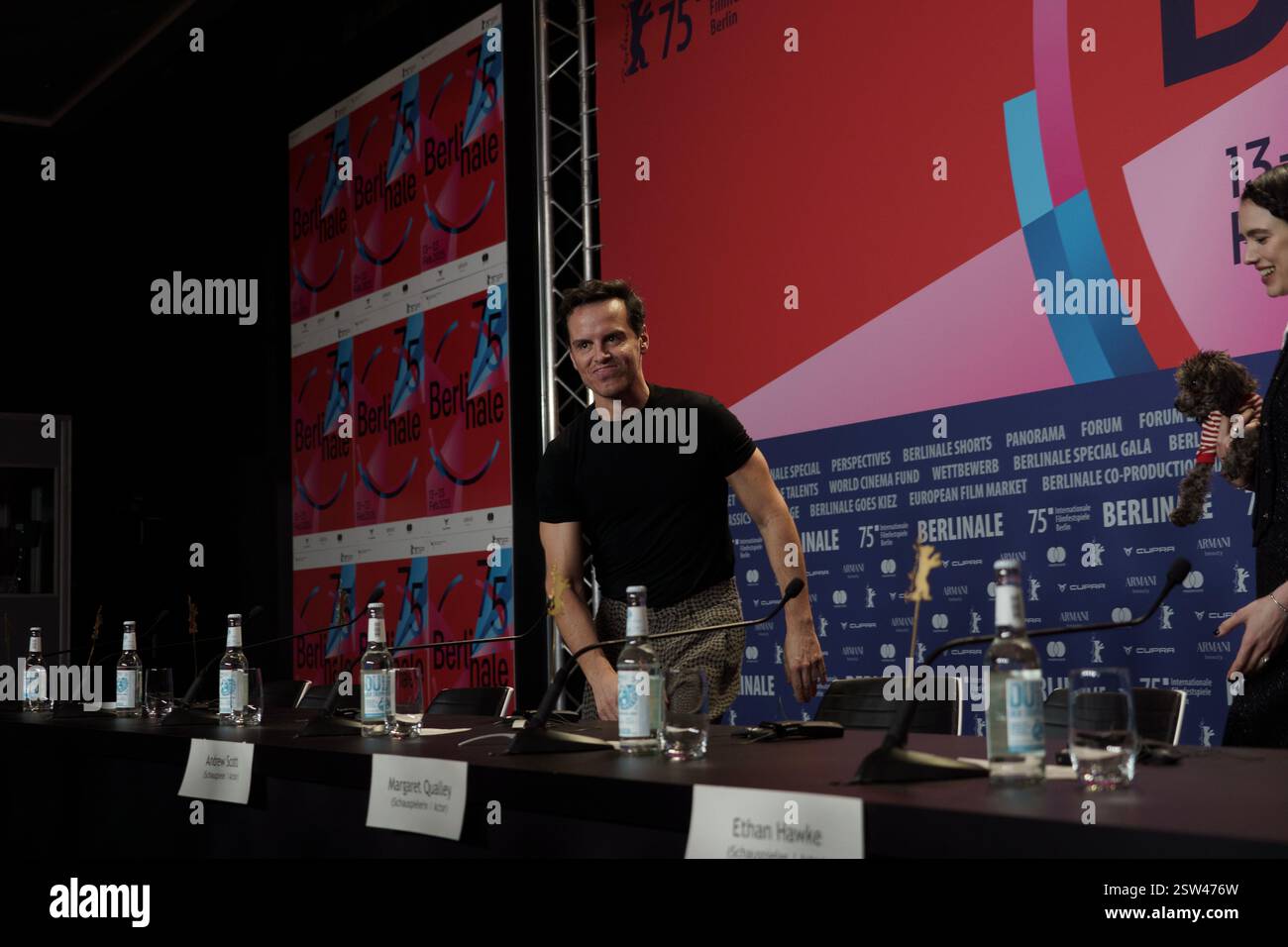 Irish actor Andrew Scott, US actress Margaret Qualley, US actor Ethan ...