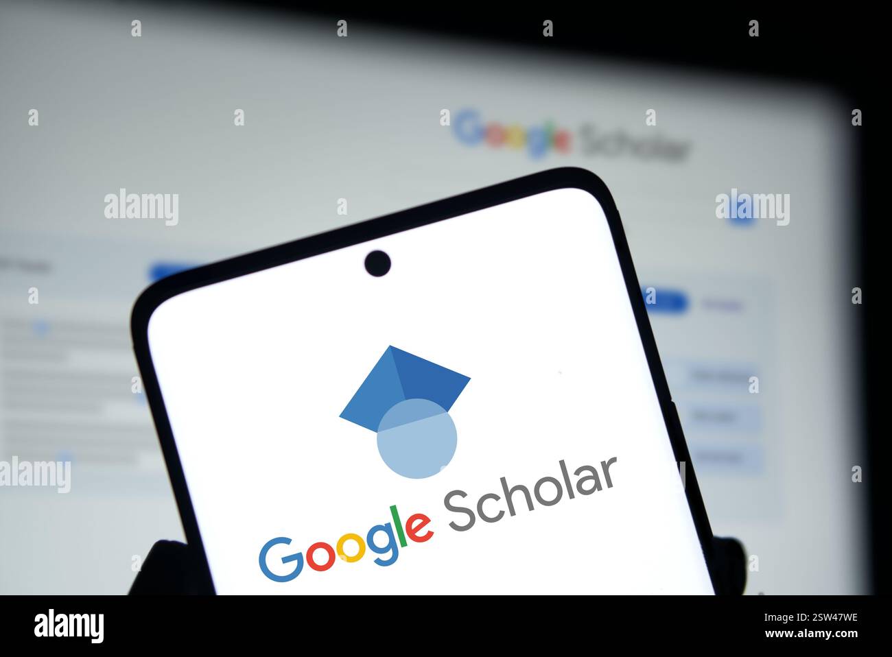Dhaka, Bangladesh, Google Scholar logo is displayed on smartphone Stock ...