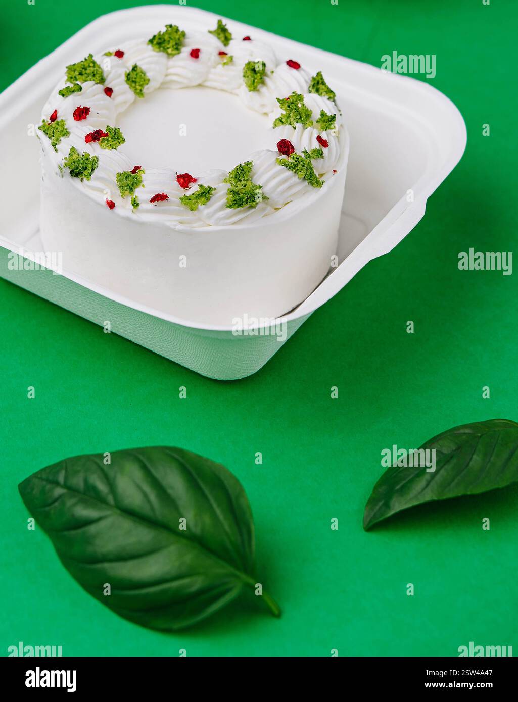 Turkish Maras Vanilla Ice Cream with Pistachio Powder Stock Photo - Alamy