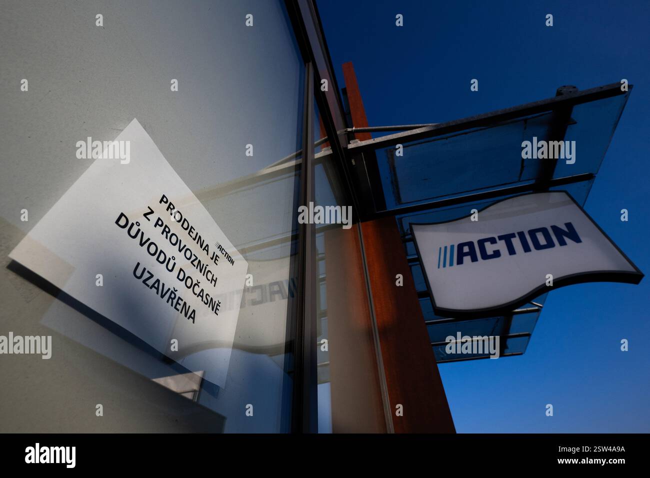 The department store Action in Hradec Kralove where two women, shop ...