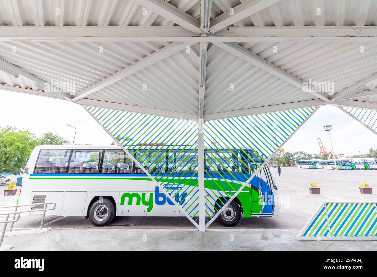 Modern MyBus terminal in Cebu City featuring contemporary design and ...