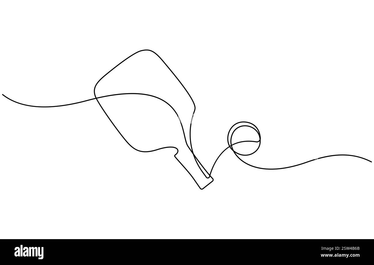 pickleball one line art draw Stock Vector Image & Art - Alamy
