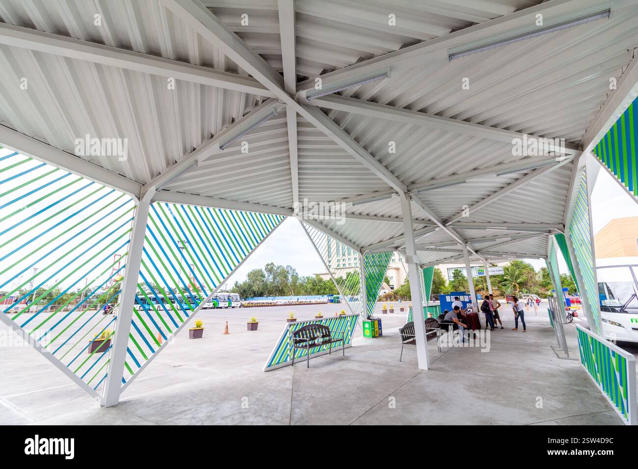 Modern MyBus terminal in Cebu City featuring contemporary design and ...