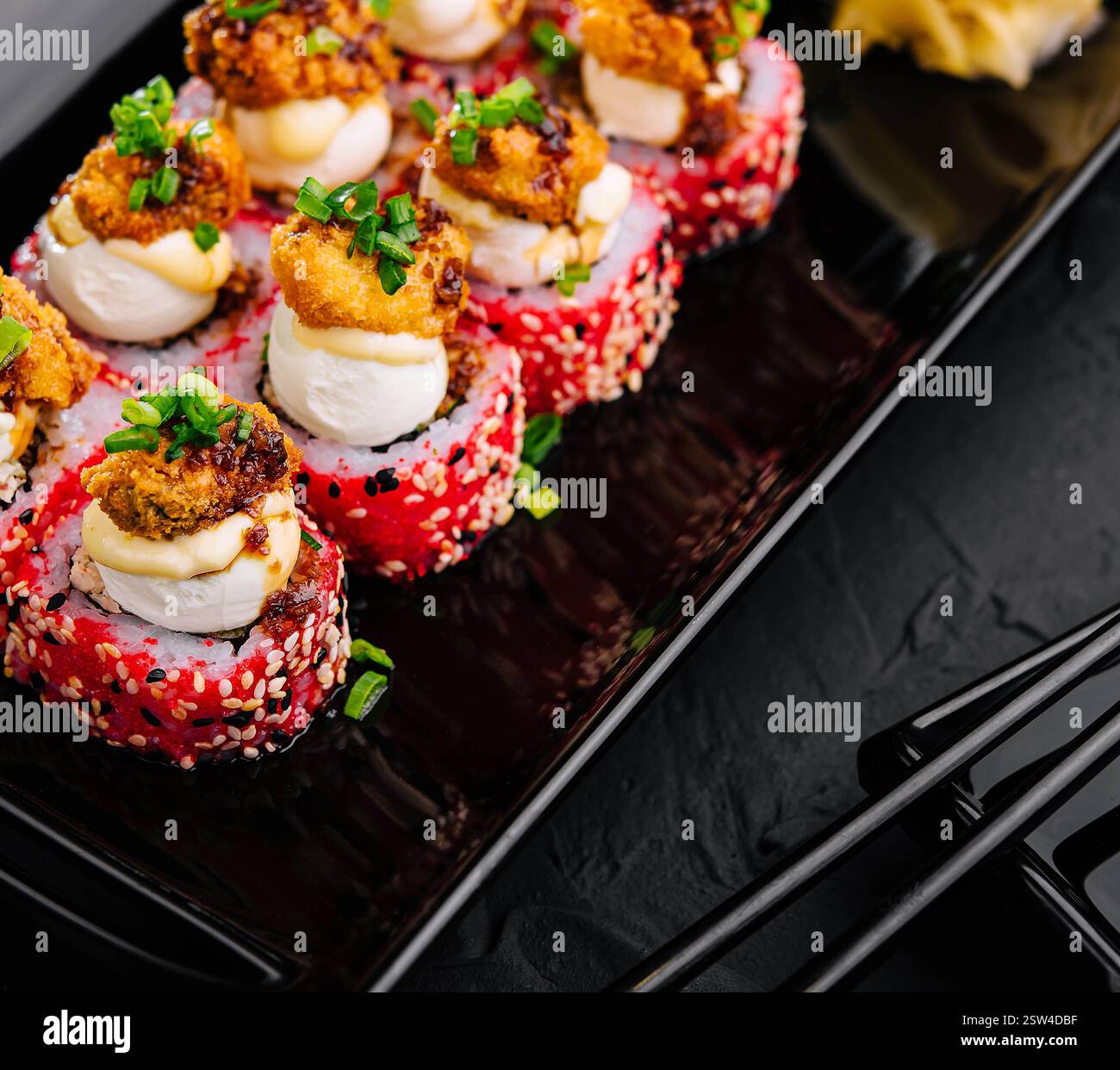 Sushi roll on food hi-res stock photography and images - Alamy
