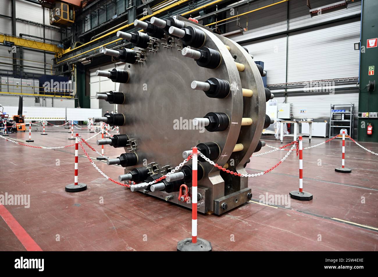 Seraing, Belgium. 20th Feb, 2025. Electrolysers and hydrogen refuelling ...