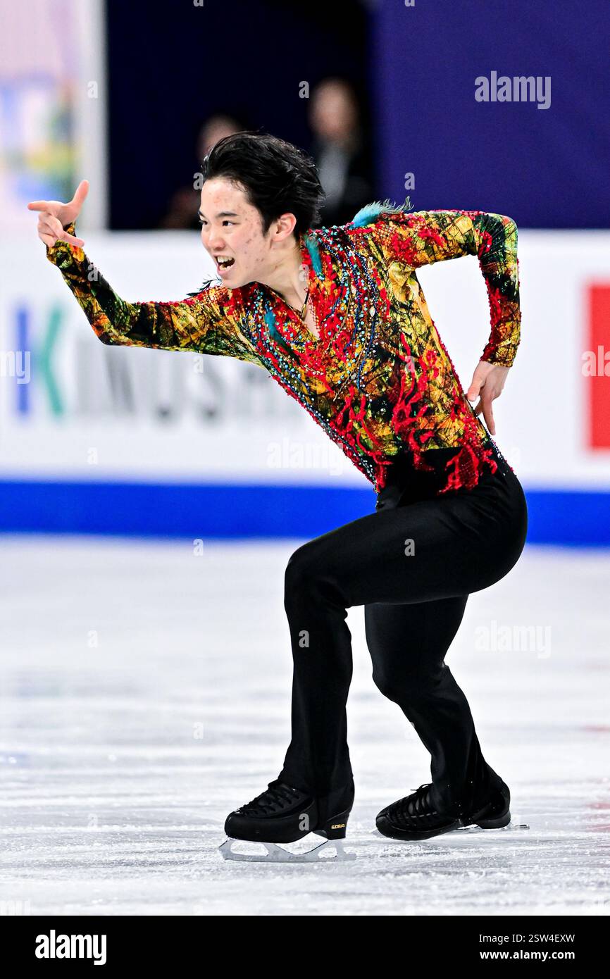 Kazuki TOMONO (JPN), during Men Short Program, at the ISU Four ...