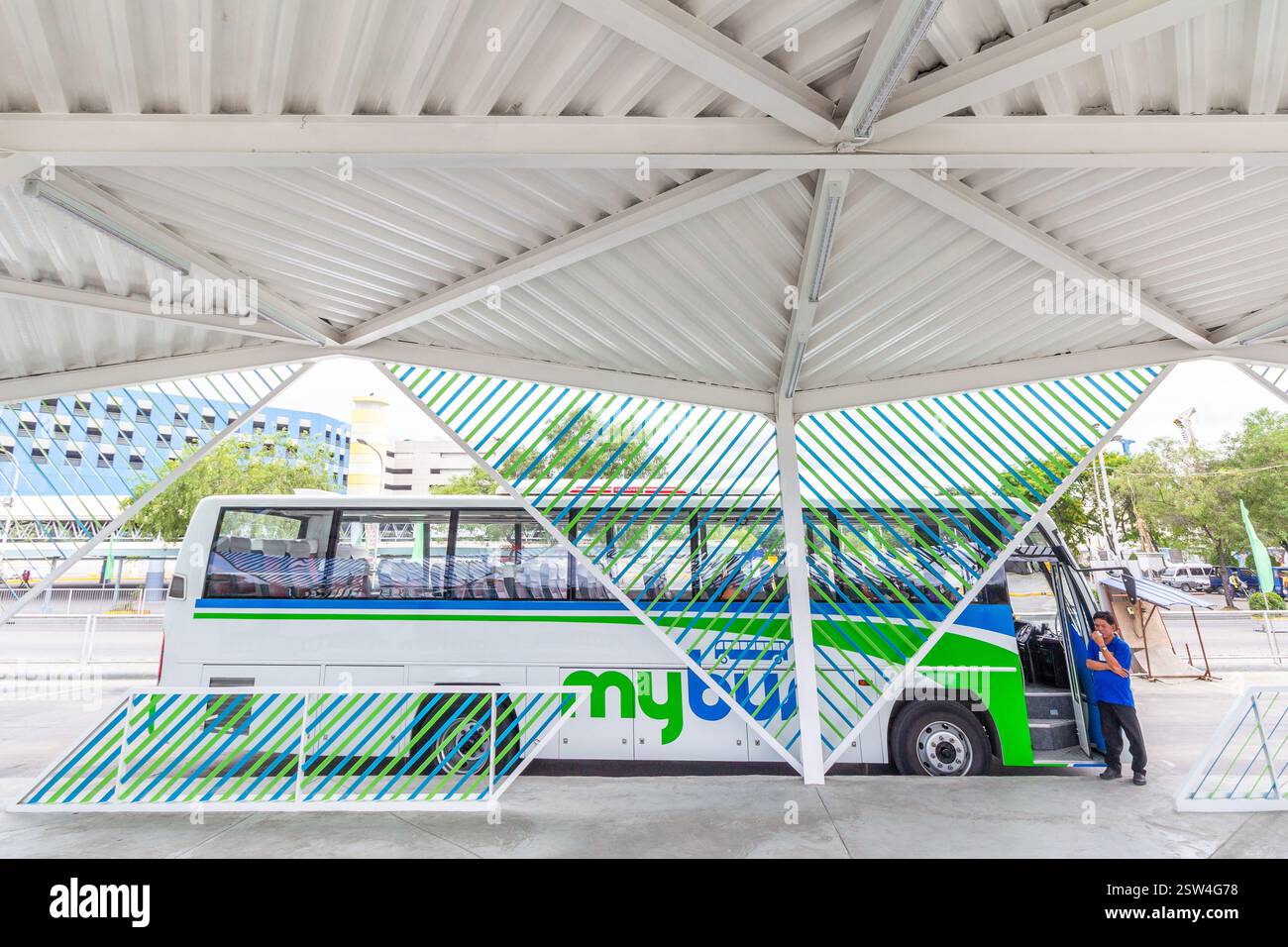 Modern MyBus terminal in Cebu City featuring contemporary design and ...