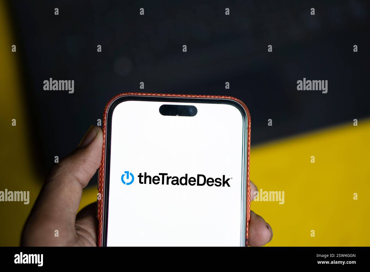 Dhaka, Bangladesh- 24 Sep 2024: The Trade Desk logo is displayed on ...