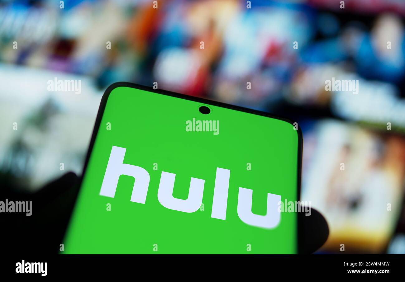 Dhaka, Bangladesh- 24 Sep 2024: Hulu logo is displayed on smartphone Stock Photo - Alamy