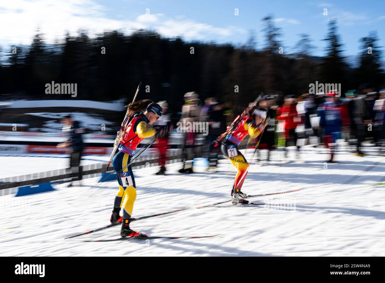 Ella Halvarsson of, Sweden. , . competes in single mixed relay during ...