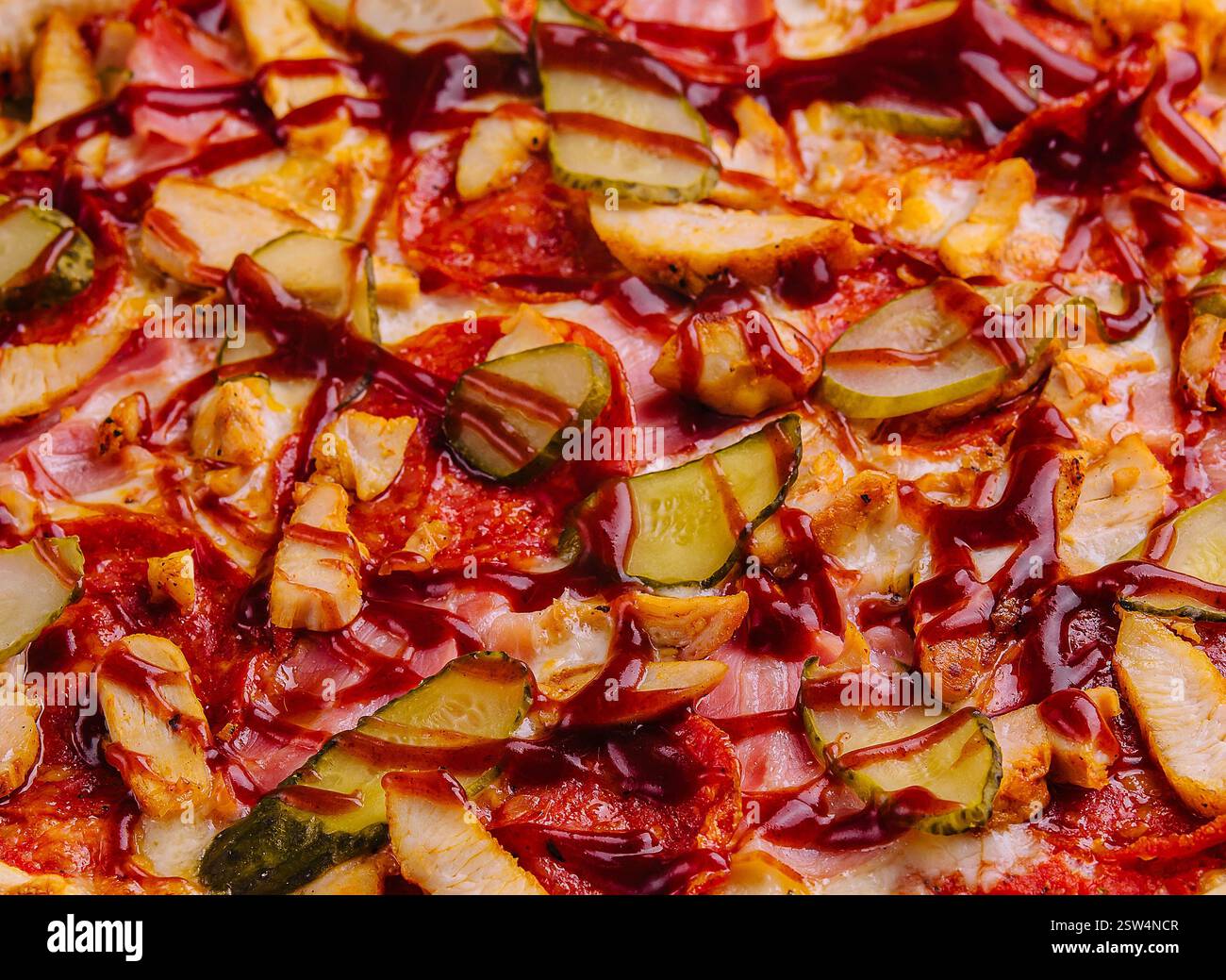 Close up baked pizza texture hi-res stock photography and images - Alamy