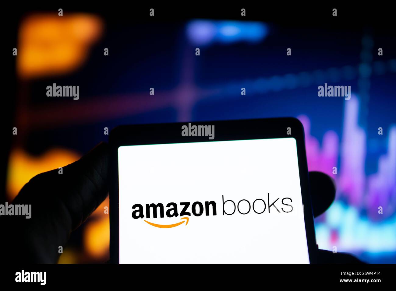 Dhaka, Bangladesh- 25 Sep 2024: Amazon Books logo is displayed on ...