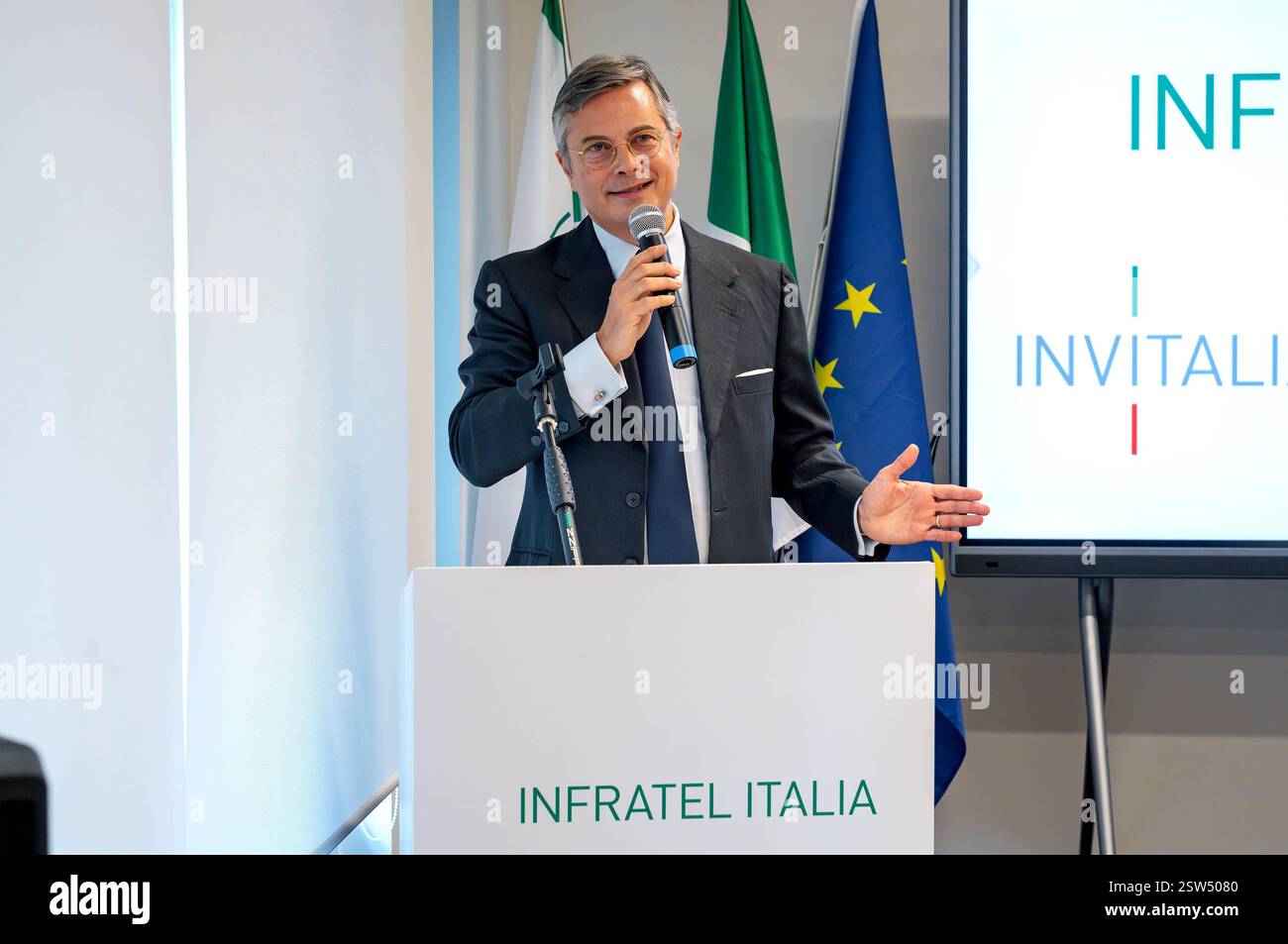 Inauguration of the new headquarters of Infratel Italia ROME, ITALY ...