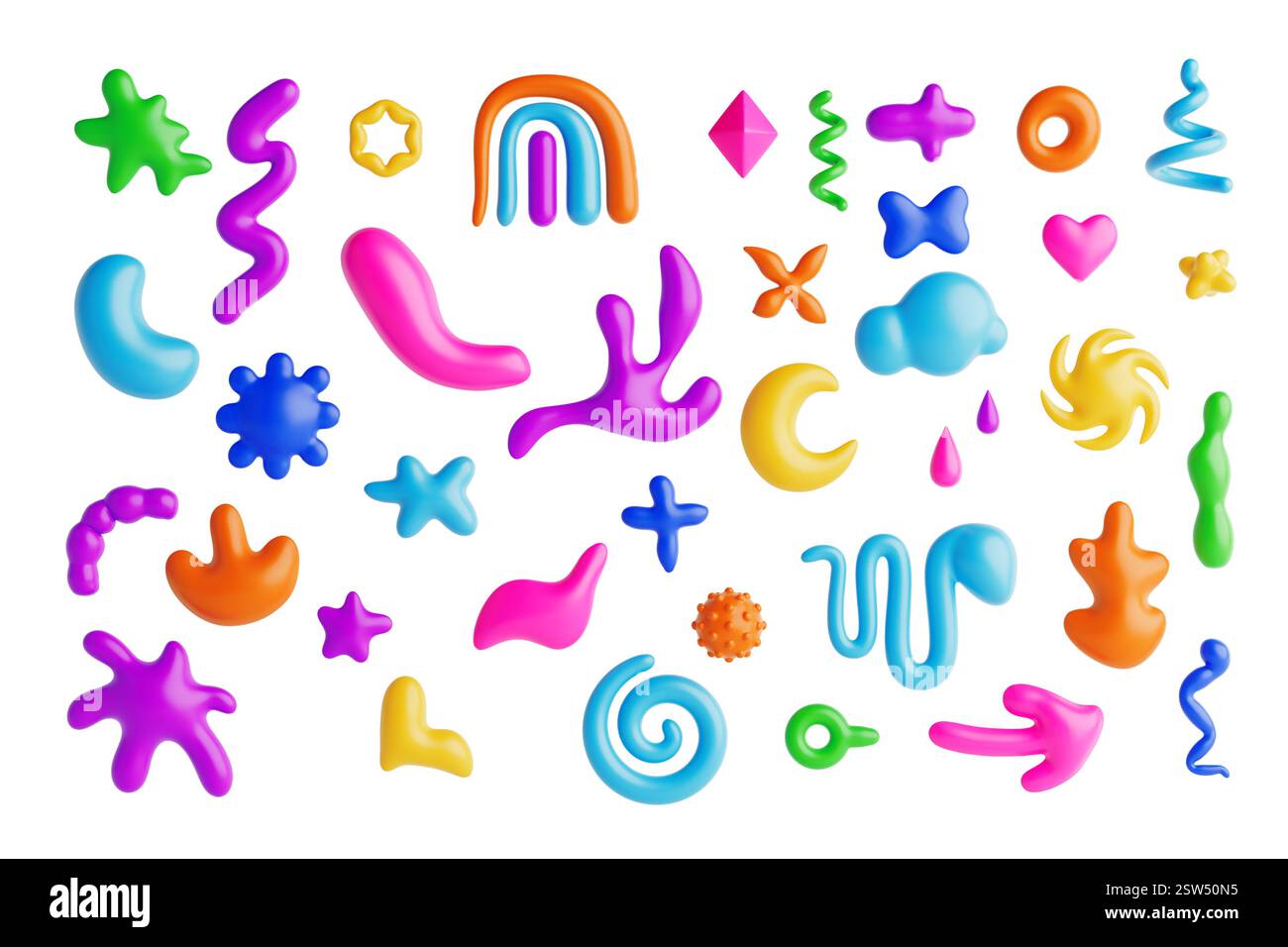 Collection brutalist figures geometric Cut Out Stock Images & Pictures ...