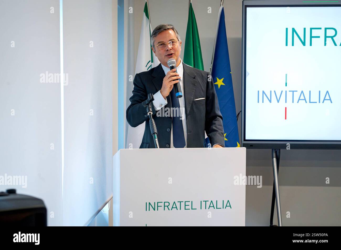 Inauguration of the new headquarters of Infratel Italia ROME, ITALY ...