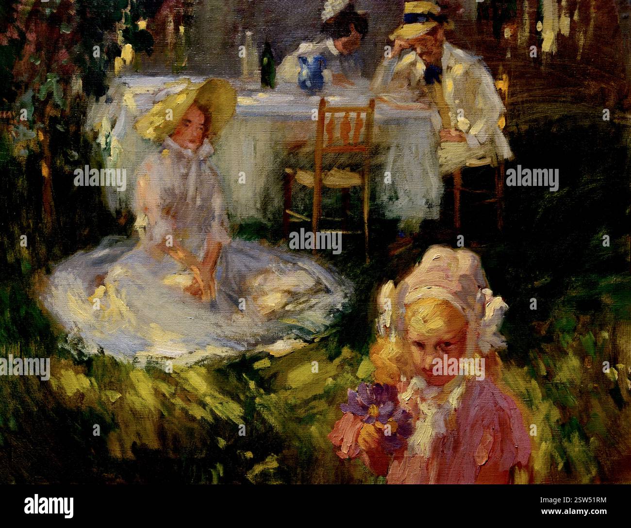 Breakfast in the open Air 1907 Vazary Janos 1867-1939, Fine Art Museum ...