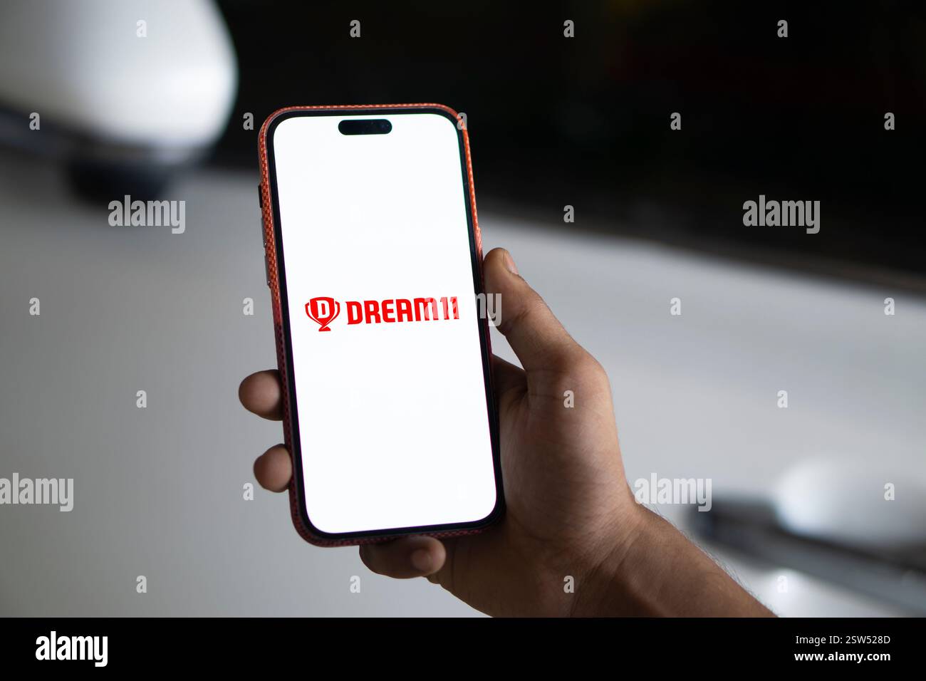 Dhaka, Bangladesh- 26 Sep 2024: Dream11 logo is displayed on smartphone ...