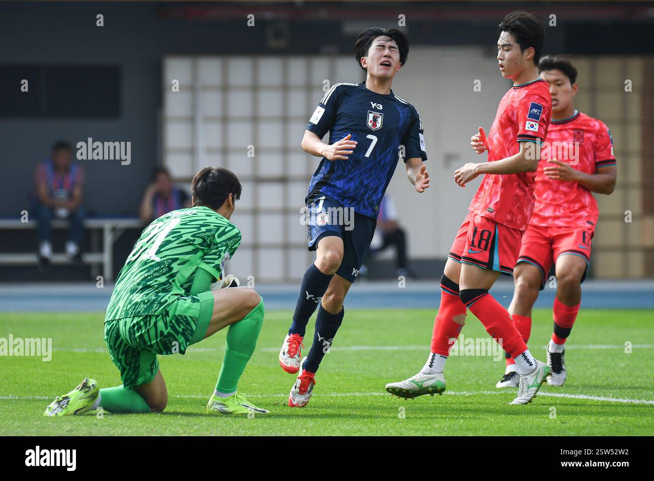 Shenzhen, China. 20 February, 2025. Ryunosuke Sato #7 of Japan during ...