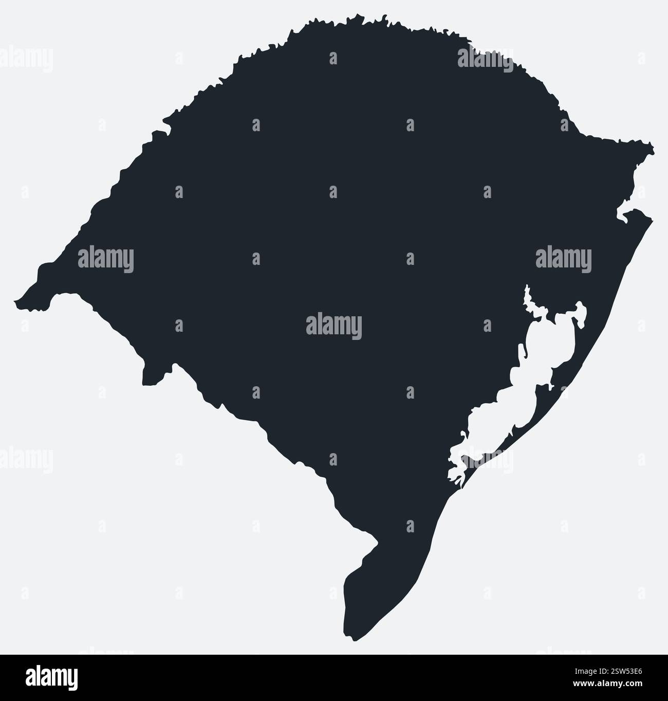 Blank rio grande do sul map hi-res stock photography and images - Alamy