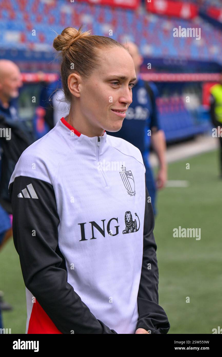 Valencia, Spain. 20th Feb, 2025. Janice Cayman (11) of Belgium pictured ...
