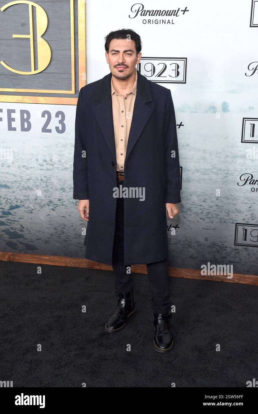 Alexander Wraith bei der Premiere der 2. Staffel der Paramount Serie 1923 im Harmony Gold ...