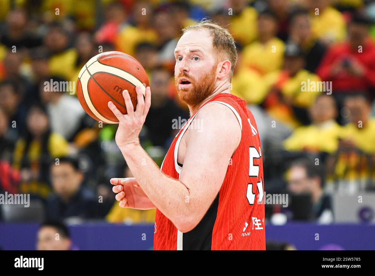 Shenzhen, China. 20 February, 2025. Alex Kirk of Japan during the FIBA Asia Cup 2025 Qualifier ...