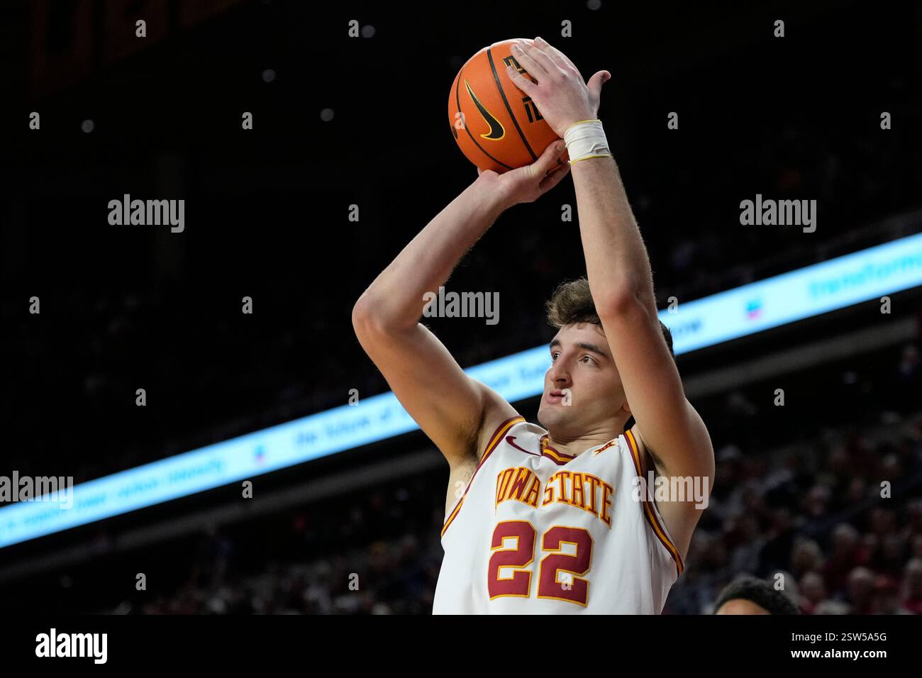 Iowa State forward Milan Momcilovic shoots during the second half of an ...