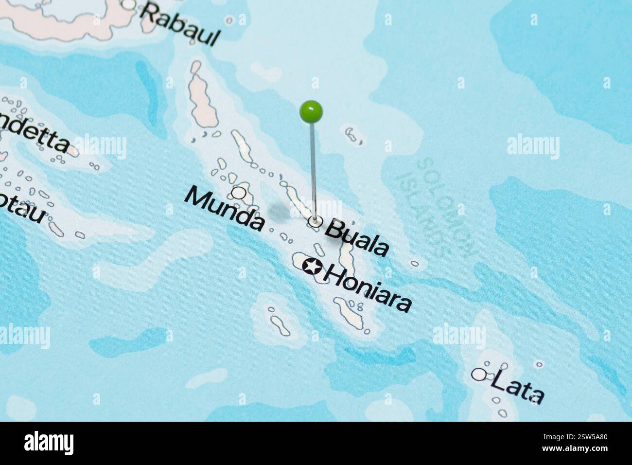 Political map of the solomon islands hi-res stock photography and ...