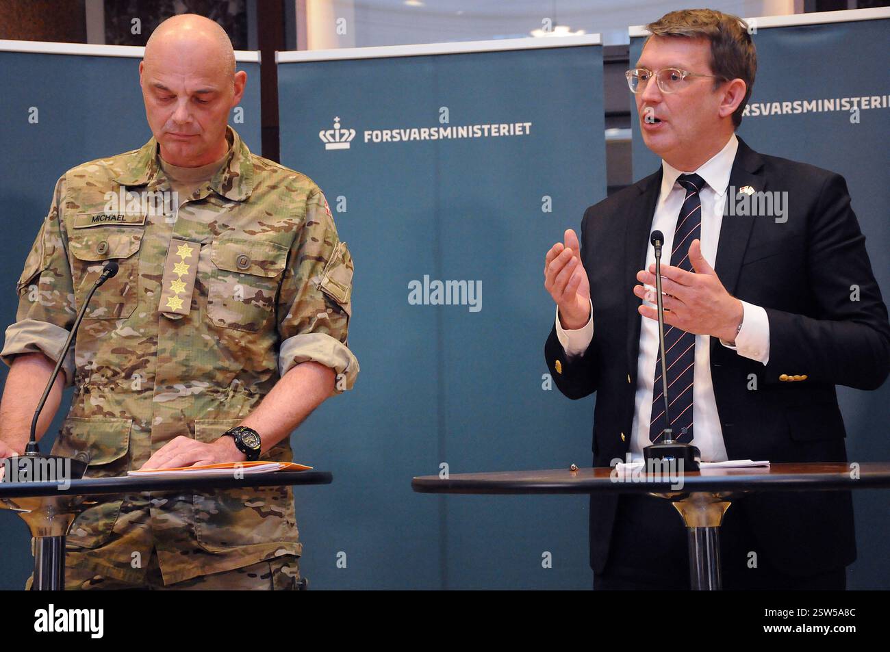Copenhagen/ DenmarK/20 FEBRUARY 2025 /Denmarks' minister for defence ...