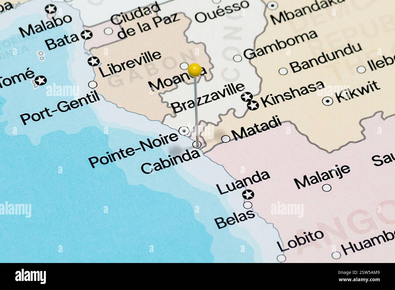 Cabinda city map angola hi-res stock photography and images - Alamy