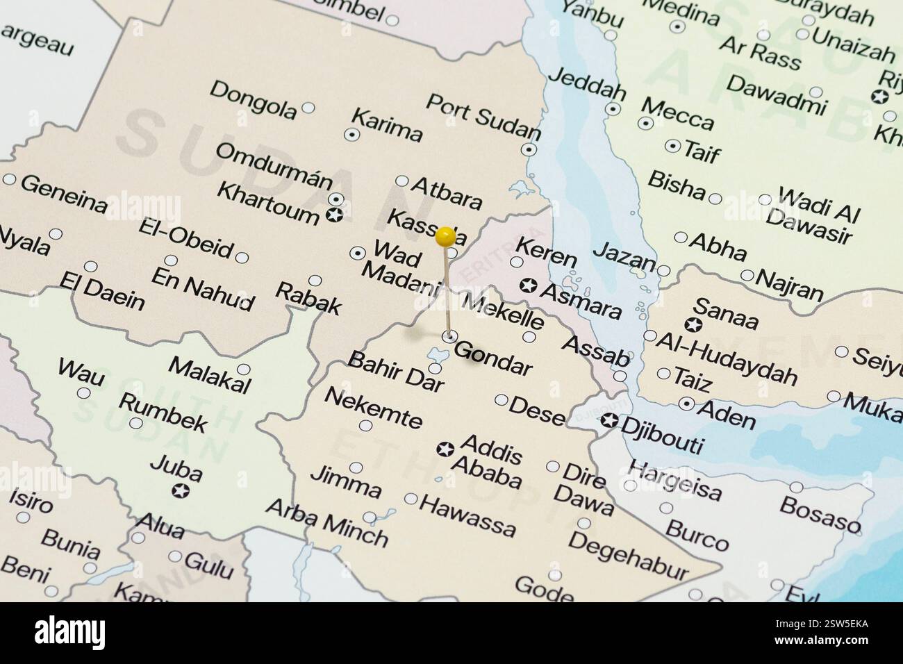 Gondar city map ethiopia hi-res stock photography and images - Alamy