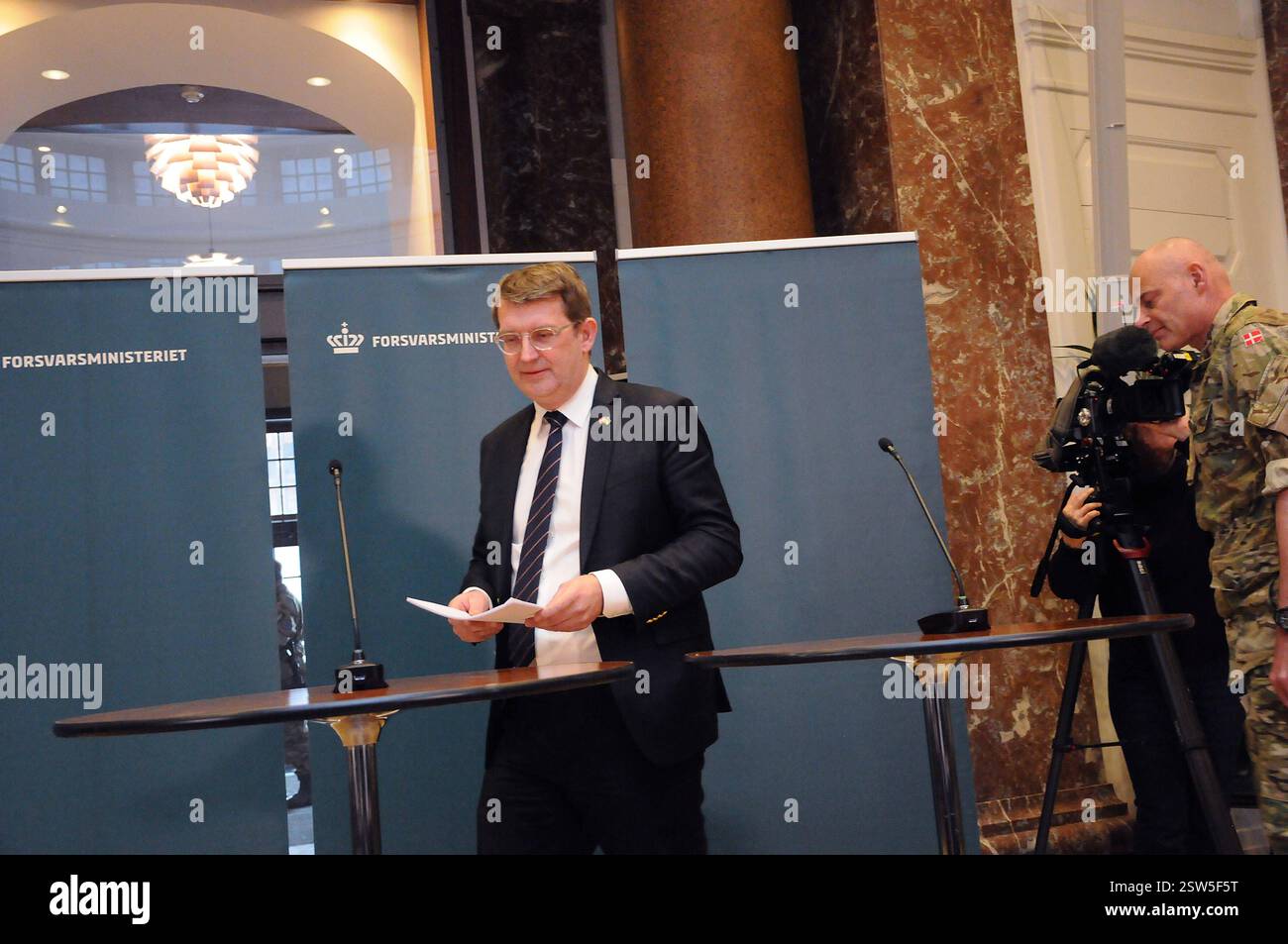 Copenhagen/ DenmarK/20 FEBRUARY 2025 /Denmarks minister for defence ...