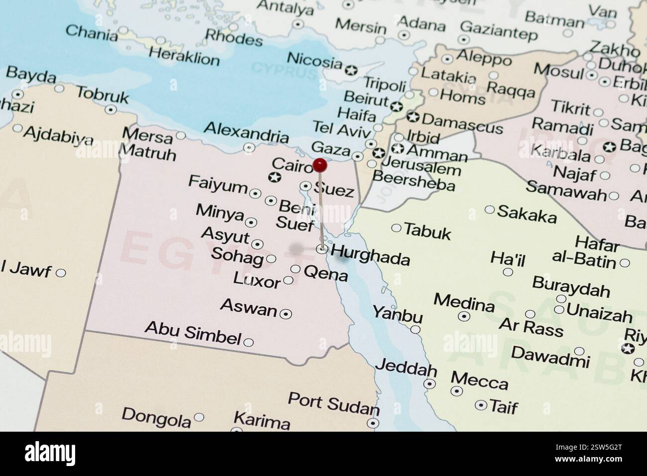 Hurghada map hi-res stock photography and images - Alamy