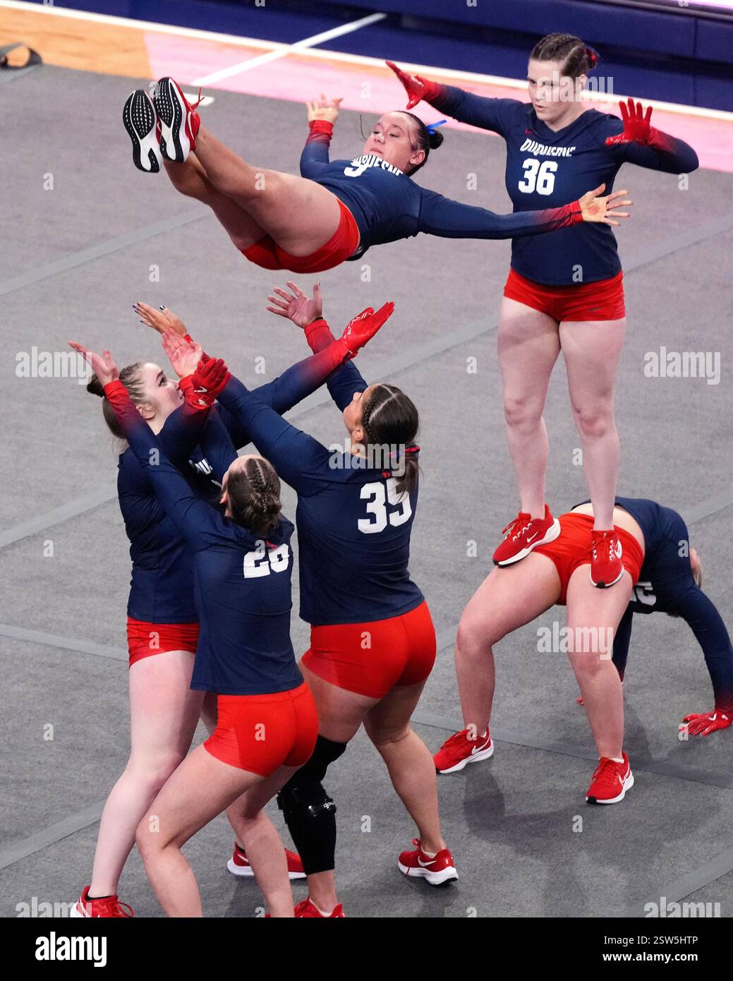 Duquesne's McKenna Fisher, bottom right, Alia Ellis (36), Jamie Bray (9 ...