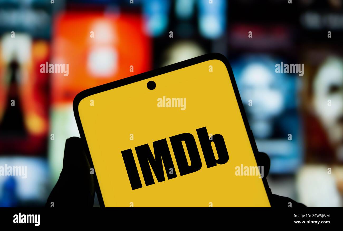 Dhaka, Bangladesh- 01 Oct 2024: IMDb logo is diplayed on smartphone Stock Photo - Alamy