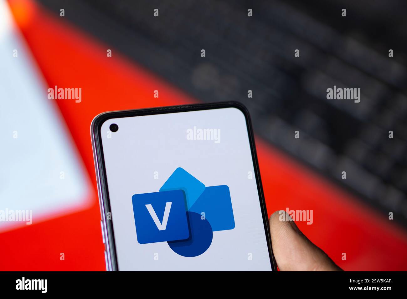 Dhaka, Bangladesh- 01 Oct 2024: Microsoft Visio logo is displayed on ...