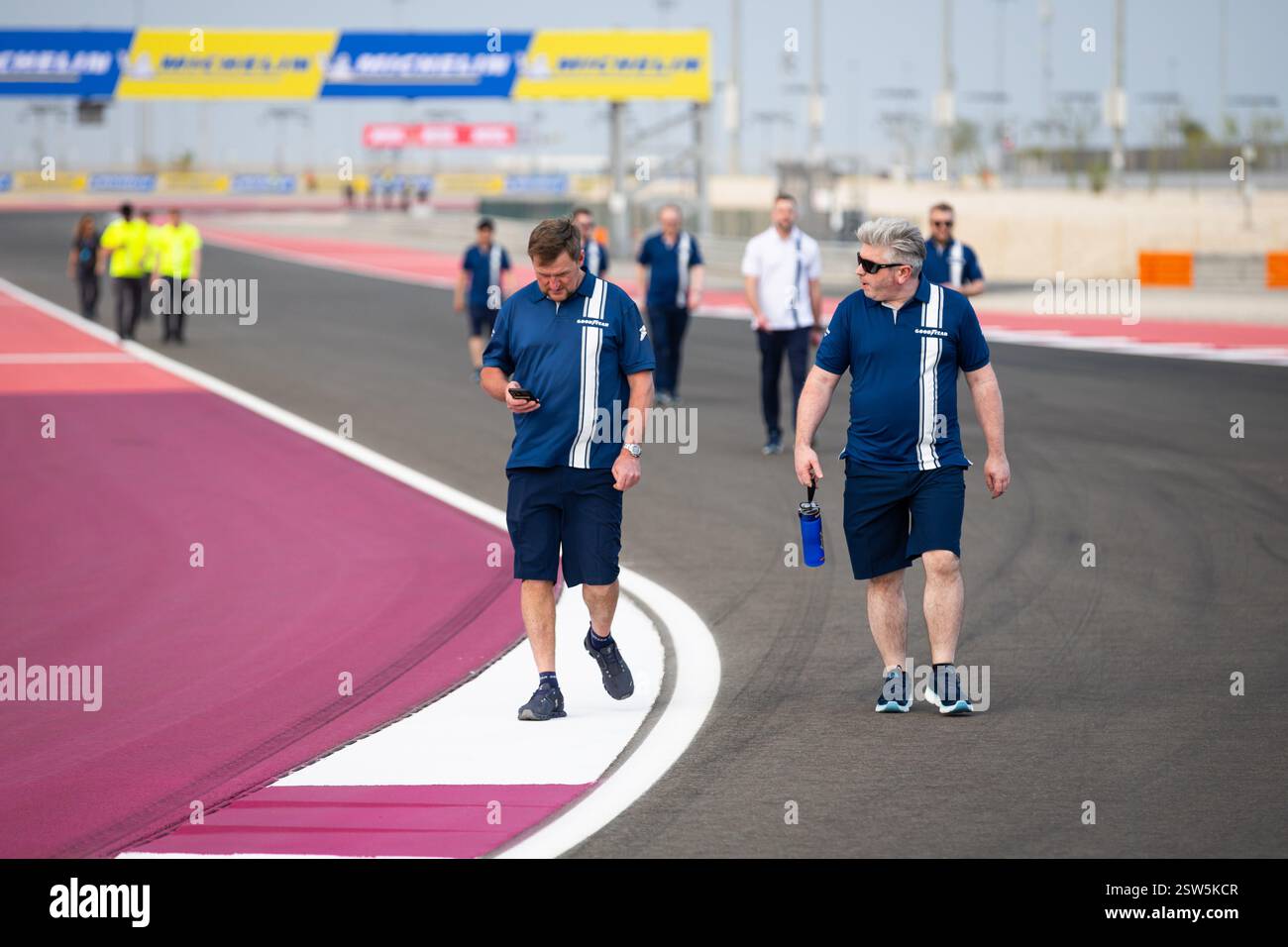 Goodyear staff trackwalk during the Prologue of the 2025 FIA World ...