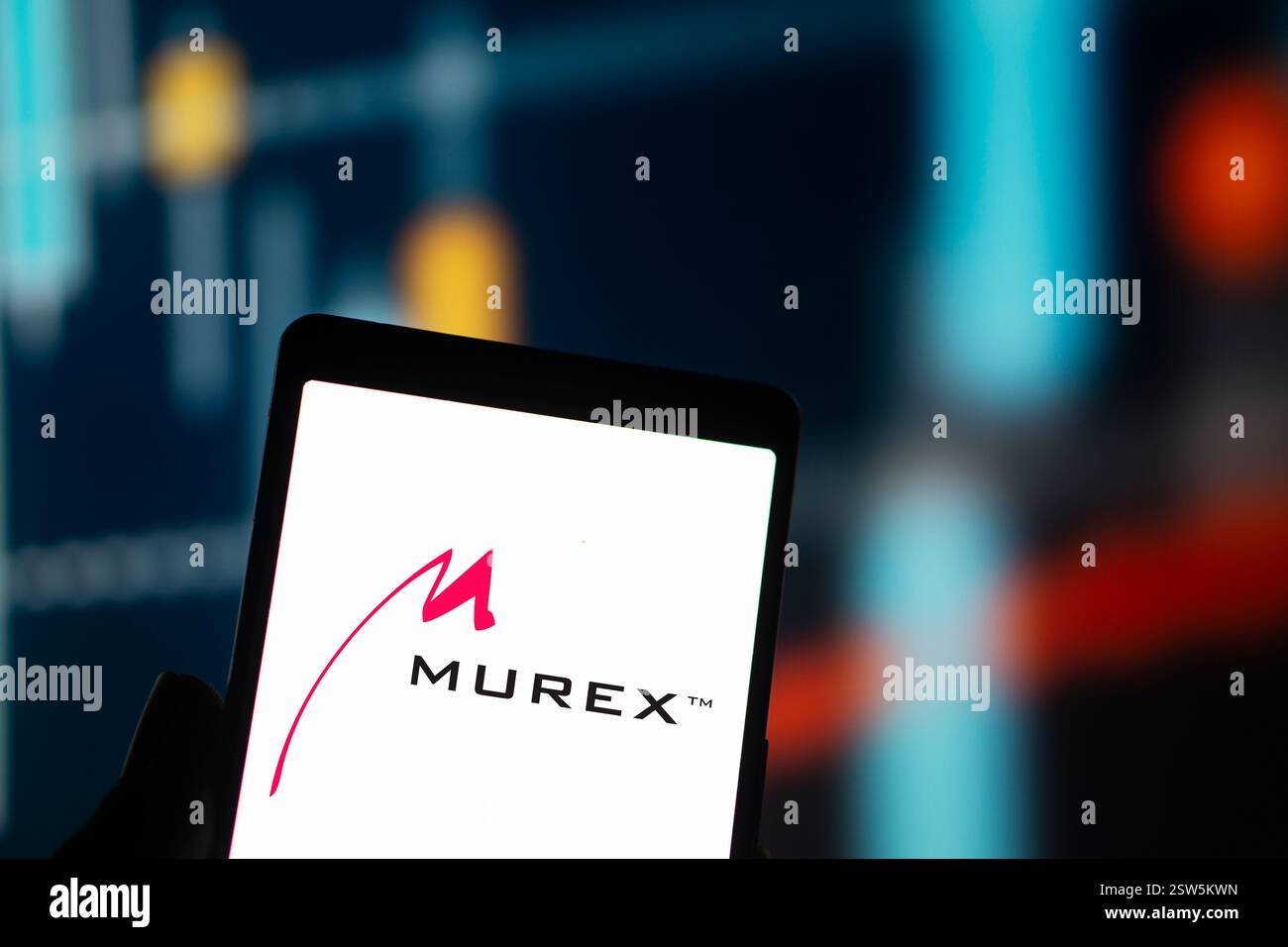Dhaka, Bangladesh- 28 Sep 2024: MUREX logo is displayed on smartphone ...