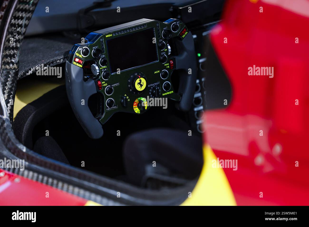 Ferrari 499P, Steering wheel during the Prologue of the 2025 FIA World ...