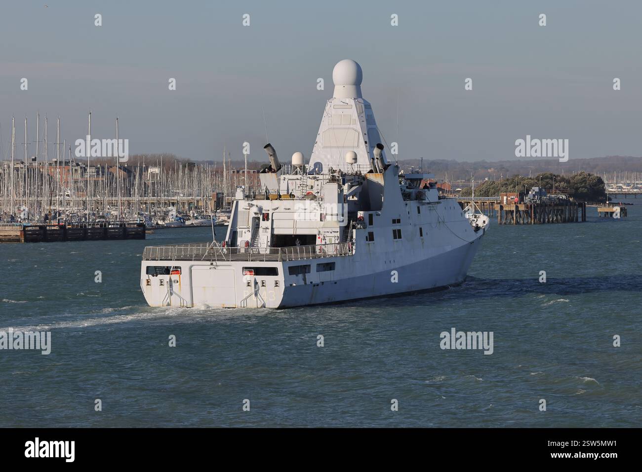 The Royal Netherlands Navy Holland class offshore patrol vessel HNLMS GRONINGEN (P843) in the ...